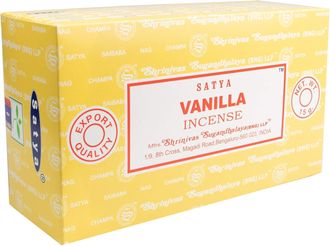 Anemone Anemone - SATYA Premium Weihrauch - Nat&uuml;rliche und holzige St&auml;bchen - 15g Dosenschachteln (Vanille, 6 Schachtel)