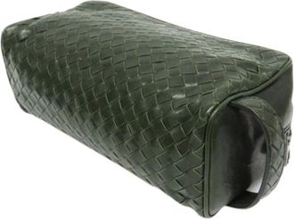 Bottega Veneta Pochette Pre-owned Intrecciato 174361 - Homme - Pre-owned - Vert - Taille: ONE Size