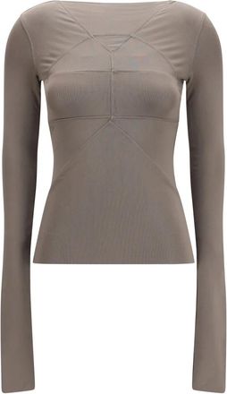Rick Owens Temple Fitted Top - - Tops - Damen - Grau - L
