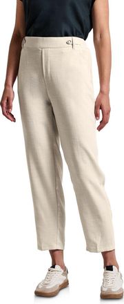 Street One Damen A379441 Chino mit Knopfdetail, Silkstone White, 36W / 28L