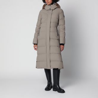 Moose Knuckles Watershed Down Parka aus Nylon in Taupe Bronze