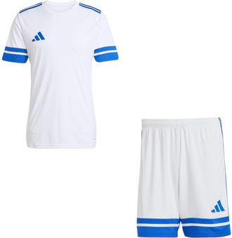 adidas Herren Set Trikot + Hose Squadra 25 White/Team Royal Blue 3XL