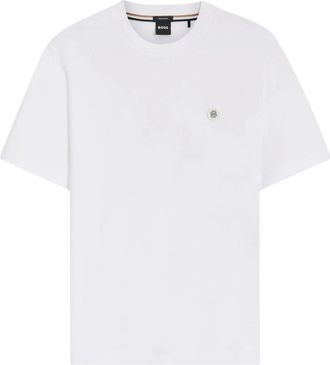HUGO BOSS Homme, Tops, Blanc, Taille: L T-shirt C-Taut 01