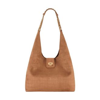 Elisabetta Franchi Femme, Sacs, Brun, Taille: ONE Size Elisabetta Franchi Bags