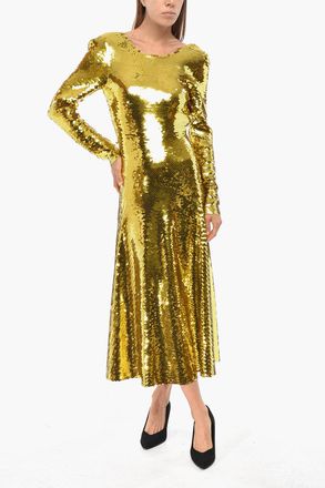 Bottega Veneta Sequin Flared Tunic With Maxi Back Neckline Bottega Veneta