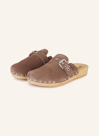 Softclox Clogs Leslie Mit Nieten braun