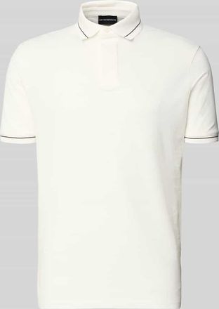 Emporio Armani Slim Fit Poloshirt mit Label-Stitching
