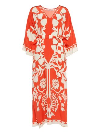 Eres Holi printed kaftan - Rouge