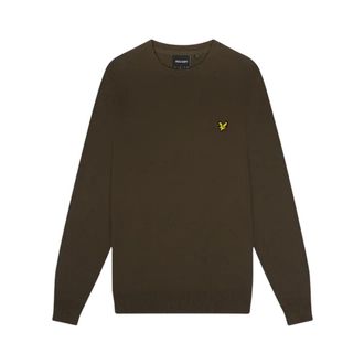 Lyle & Scott Pullover Top Rundhalsausschnitt f&uuml;r Herren (Oliv)