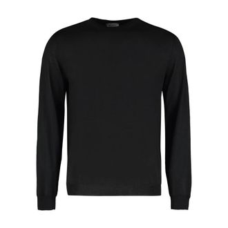 THE (ALPHABET) Feinstrick-Pullover mit Rundhalsausschnitt - - Knitwear - Herren - Schwarzk - M