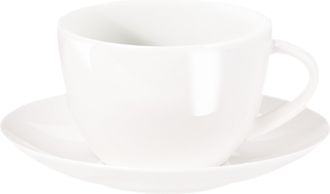 ASA á table Kaffeetasse mit Unterteller, aus Porzellan hergestellt, Inhalt: 210ml, 1912013