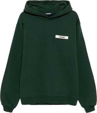 Jacquemus Homme, Sweatshirts et sweats &agrave; capuche, Vert, Taille: XL Sweat ML 100% coton
