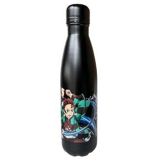 Nemesis Now Bouteille deau Demon Slayer Tanjiro 500 ml, 27,4 cm, acier inoxydable, noir