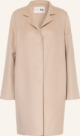 Manzoni24 Manzoni 24 Wollmantel Mit Cashmere beige