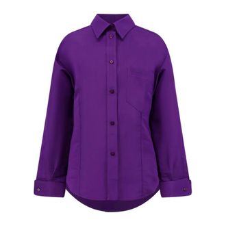Balenciaga Seidenhemd - - Blouses & Shirts - Damen - Lila - M
