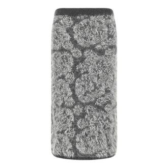 Nude Nude, Femme, Jupes, Gris, Taille: 36 FR Jupe mi-longue en maille jacquard
