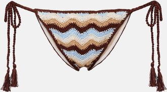 Anna Kosturova Bikini-Höschen Summer Chevron aus Häkelstrick