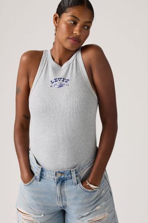 Levi's Graphic Essential Racer Tank Top - Damen - Grau / Grau