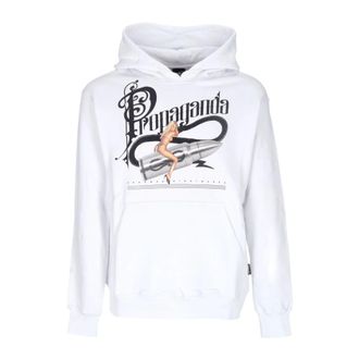 PROPAGANDA Wei&szlig;e Dreams Hoodie mit K&auml;ngurutasche - - Sweatshirts & Hoodies - Herren - Wei&szlig; - S