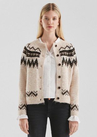 QS by s.Oliver Cardigan Strickjacke Strickjacke mit Norwegermuster
