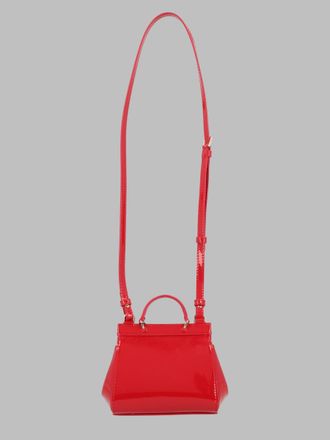 Dolce & Gabbana Girls Shoulder Bag Patent Leather Red Calf