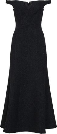 Self Portrait Femme, Robes, Bleu, Taille: 36 FR Robe de Soir&eacute;e D&eacute;collet&eacute; Bardot Plongeant