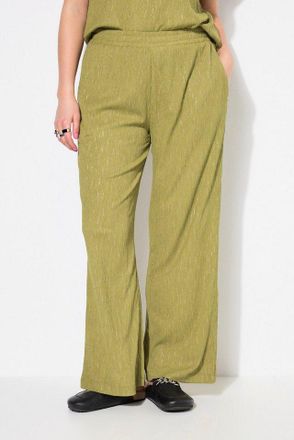 STUDIO UNTOLD Schlupfhose Hose Wide Legs Krepp Glitter-Effekt Elastikbund