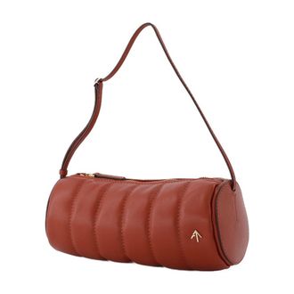 Manu Atelier Womens Shoulder Bag Red Leather