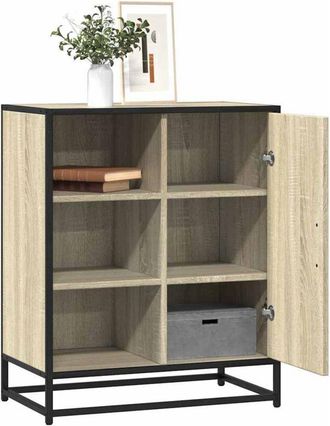 vidaXL Sideboard Sonoma-Eiche 62x35x76 cm Holzwerkstoff Vidaxl