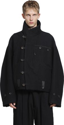 Ziggy Chen Asymmetric Hidden Arc Jacket