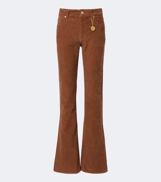 Stella McCartney Pantalon &eacute;vas&eacute; en coton