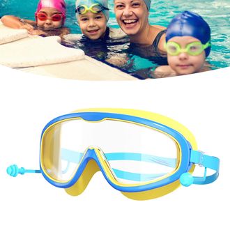 CHICIRIS Schwimmbrille, Wasserdichte Schwimmbrille für, Schönes Aussehen, Professionell für Schwimmbad (Blau und Gelb)