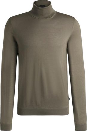 HUGO BOSS Rollkragenpullover aus einem leichten Schurwollstrick in