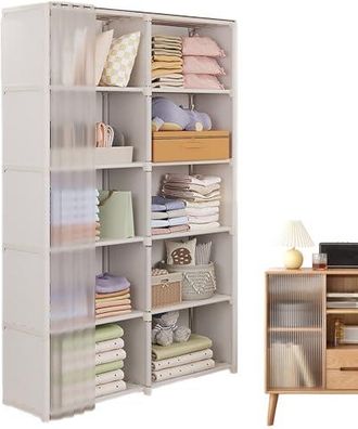 Generic Organisateur de rangement de vêtements - Armoire portable, portemanteau pour ranger les vêtements | Armoire de rangement de vêtements étanche à la pou