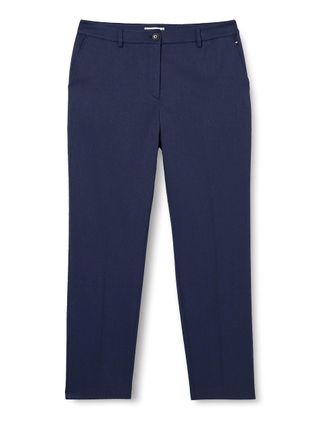 Tommy Hilfiger Damen Hailey Slim Melange Pant WW0WW34518 Gewebte Hosen, Blau (Desert Sky), 32W
