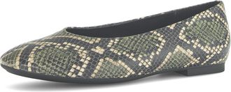 Gabor Damen Klassische Ballerinas, Frauen Ballerinas,trendy,hochwertig,Wellness,schick,verspielt,Leder-Ware,praktisch,gr&uuml;n/schwarz,37.5 EU / 4.5 UK
