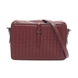 Bottega Veneta Pre-owned Intrecciato Lambskin Shoulder Bag - - Pre-owned - Damen - Rot - ONE SIZE