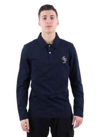 Guess Oliver Polo Homme Long Sleeve Polo Noir E25GU10 M4YP36J1314, G7v2 - Smart Blue, Medium