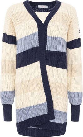 Zwillingsherz Strickjacke Streifen mit Blockstreifen