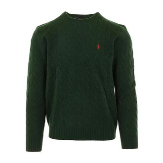 Polo Ralph Lauren Homme, Pulls, Vert, Taille: XL Pulls Logo Cable Tricot&eacute;s