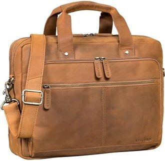 STILORD Ronan Serviette Cuir Homme Grande Sacoche Ordinateur 16 Pouces Travail Besace Business - Cartable Enseignant A4 Porte Document avec Bandouli&egrave;re Amovib