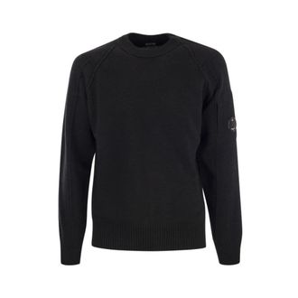 C.P. Company Rundhals Strickware- Klassische Kollektion - - Knitwear - Herren - Schwarzk - XL