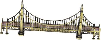 BESPORTBLE Golden Gate Bridge Modell Metallbesatz Kalifornien Ornament Figuren Heimdekoration San Francisco Bridge Statue Metallbr&uuml;cke Figuren Golden Gate Bridge