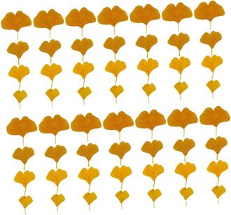 PartyKindom Künstliche Ginkgoblätter Aus Seidenstoff Dekorative Herbstblätter Für Partys Und Feste 108 Stück Langlebig Und Sicher