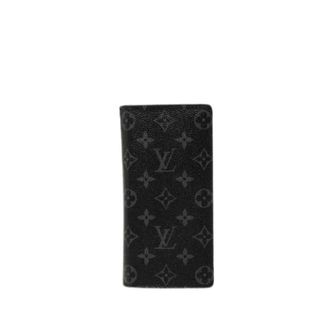 Louis Vuitton Pre-owned Portefeuille Brazza Monogram Eclipse Long Wallet - - Pre-owned - Herren - Schwarzk - ONE SIZE