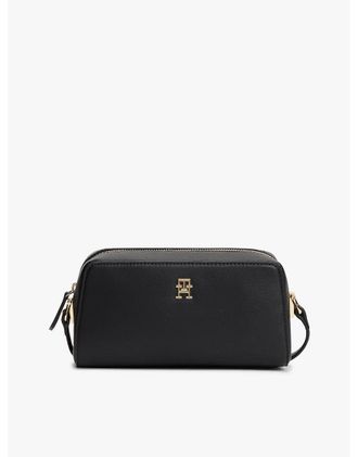 Tommy Hilfiger Sac bandouli&egrave;re textur&eacute; &agrave; monogramme TH - Noir