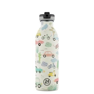 24 Bottles 24Bottles Kids Collection - Urban Bottle 500 ml w. Sports Lid - Adventure Friends (24B935)