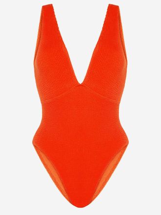 Sorbet Island Womens One-Piece Swimsuit Ariel Orange Polyester Swimwear Sea Clothing