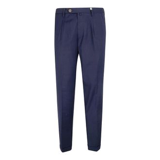 Myths Bundfaltenhose aus Wolle - - Trousers - Herren - Blau - S