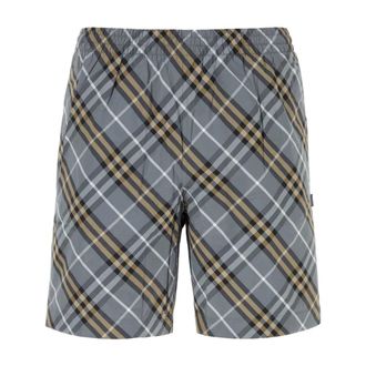 Burberry Check Badeanzug - - Swimwear - Herren - Grau - L
